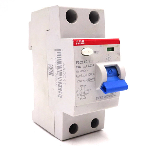 RCCB 2CSF202001R1250 ABB 25A F202AC *New* - Axxa - Motor Control & Automation